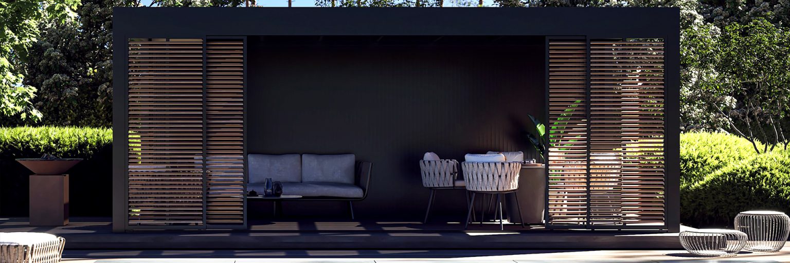 Sliding louvred panels | Pallazzo Louvante